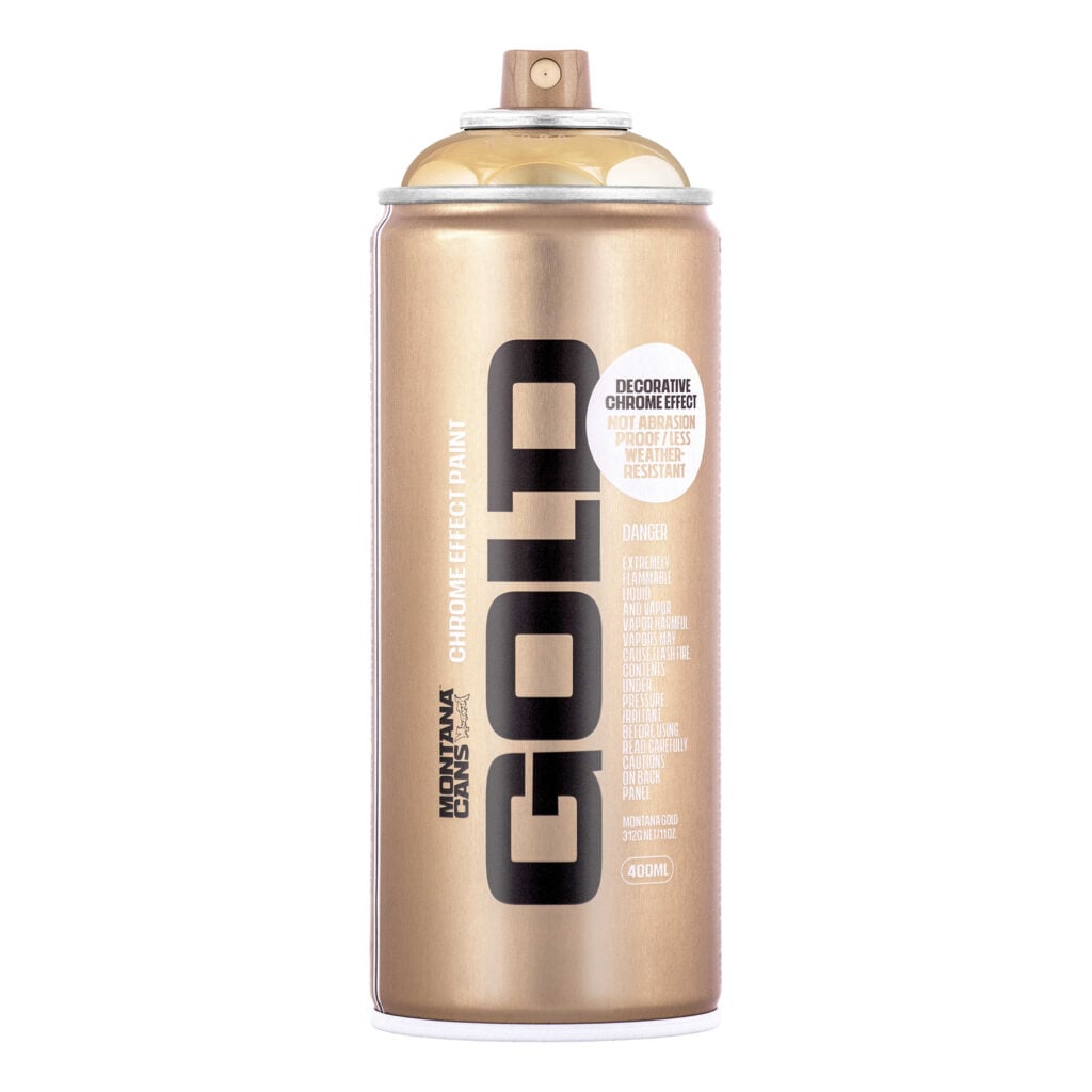 Montana Gold Chrome Effect Spray Paint 400ml at SuspectPackage.com